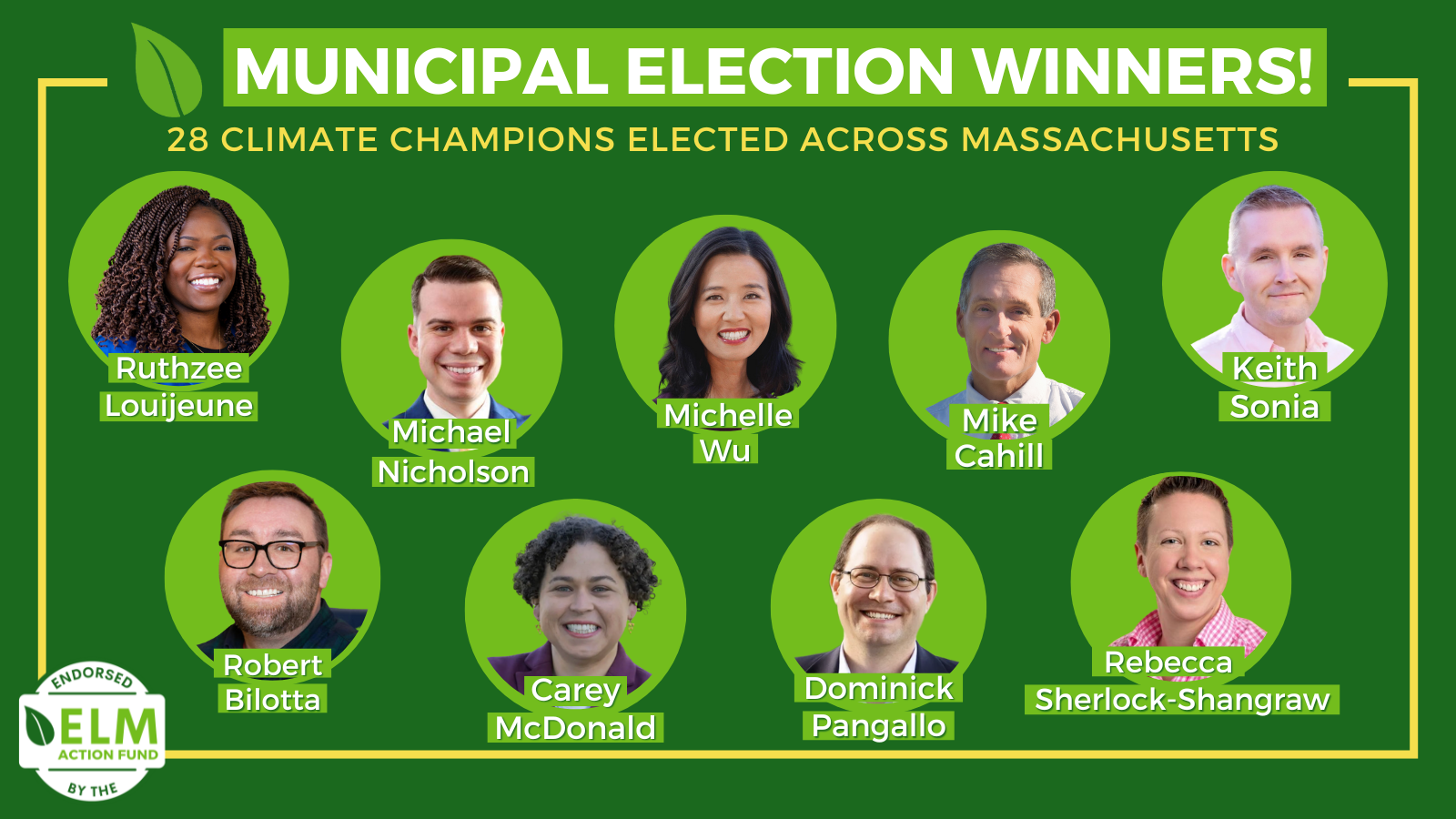 28 Climate Champions Elected Across Massachusetts - ELM Action Fund